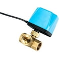 3/4" Three Way 220V 12V 24V 2-wire Brass Electric Ball Valve Normally ...