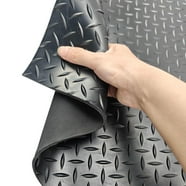 Rubber-Cal "Tuff-n-Lastic" Rubber Runner Mat - 1/8 in x 48 in x 10 ft ...