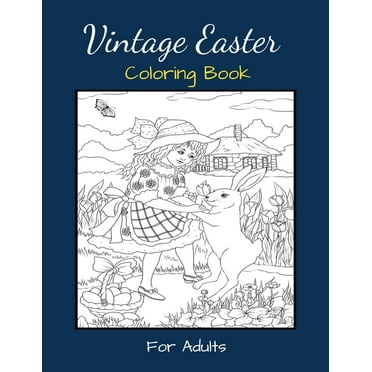 Easter Egg Coloring Book For Adults & Teens : 50 Fun Easy Beautiful Big ...