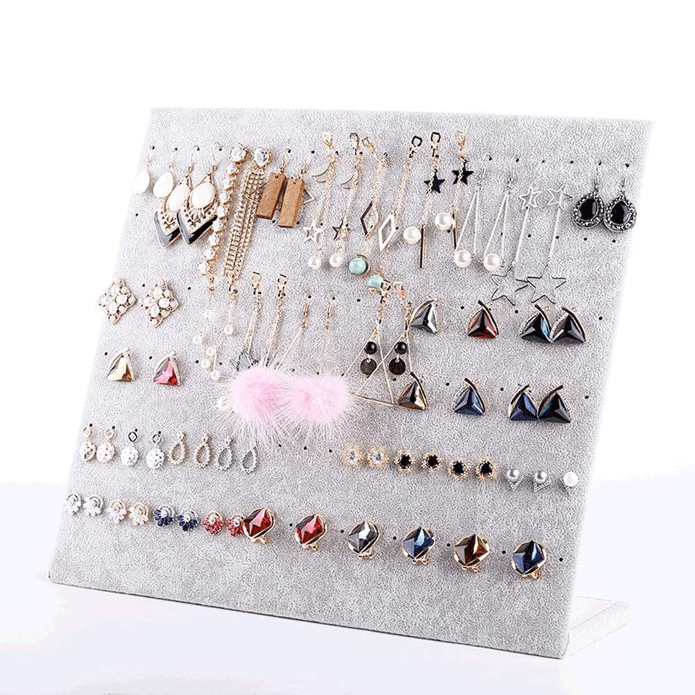 Magik L-Shape Velvet Jewelry Frame Tray Pad Earrings Board Display ...