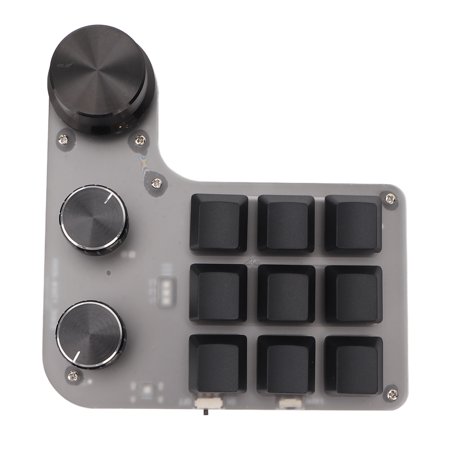 Programming Macro Keyboard, 9 Keys Mechanical Gaming Keyboard, Portable Mini Blue Switch Macro ...