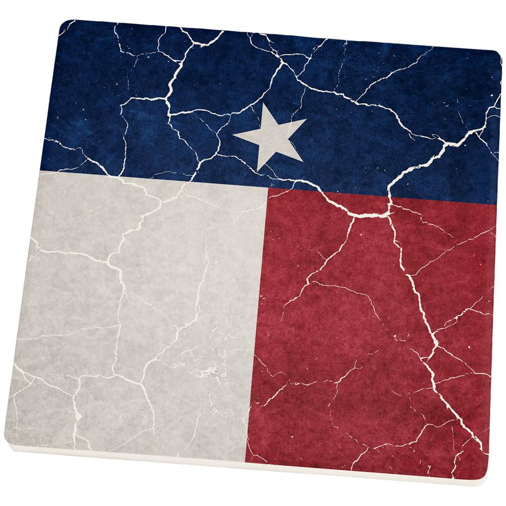 Distressed Texas Flag Square Sandstone Coaster - Walmart.com