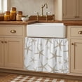 Beige Starfish Cabinet Curtain, Summer Coastal Beach Nautical Ocean ...