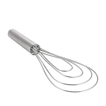 Goriertaly 10 Stainless Flat Roux Whisk - Rustproof 4 Wire Sauce Egg ...