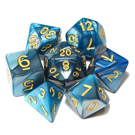 Rpg Board Game, Dnd Dice Set10 Turquoise Silver | Walmart Canada