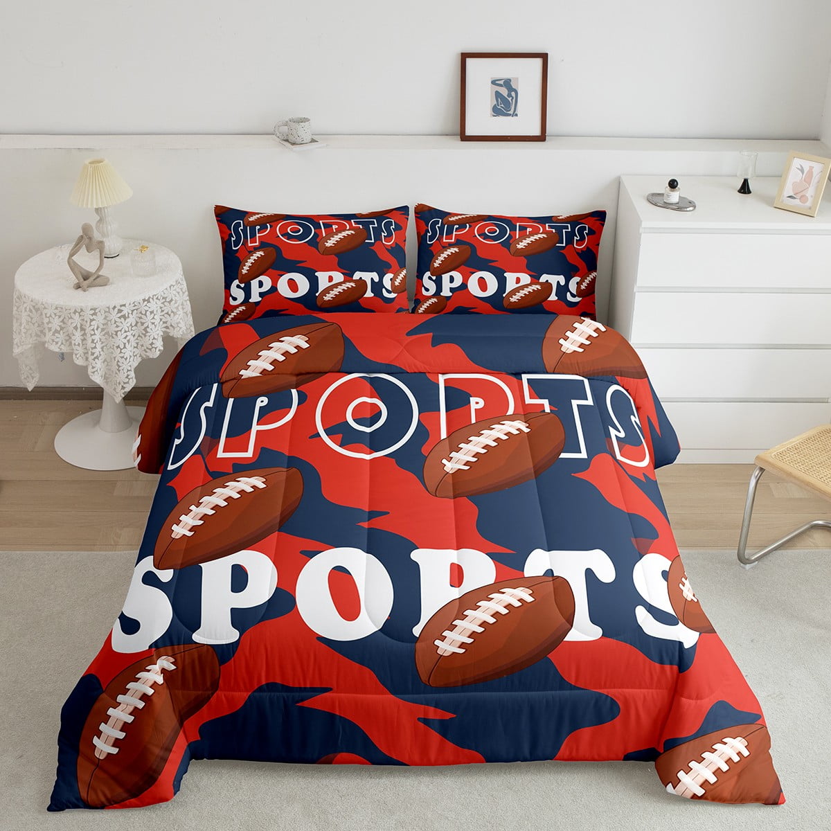 Click here for Yst American Football Kids Bedding For Boys Girls... prices