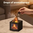 Smart Flame Essential Oil Diffuser & Humidifier - 240ml Auto-Spray with ...