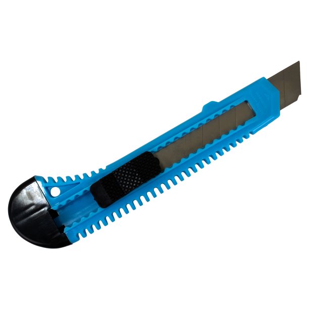 MotoProducts Sky Blue Retractable Utility Knife Wholesale 6 inch Manual ...