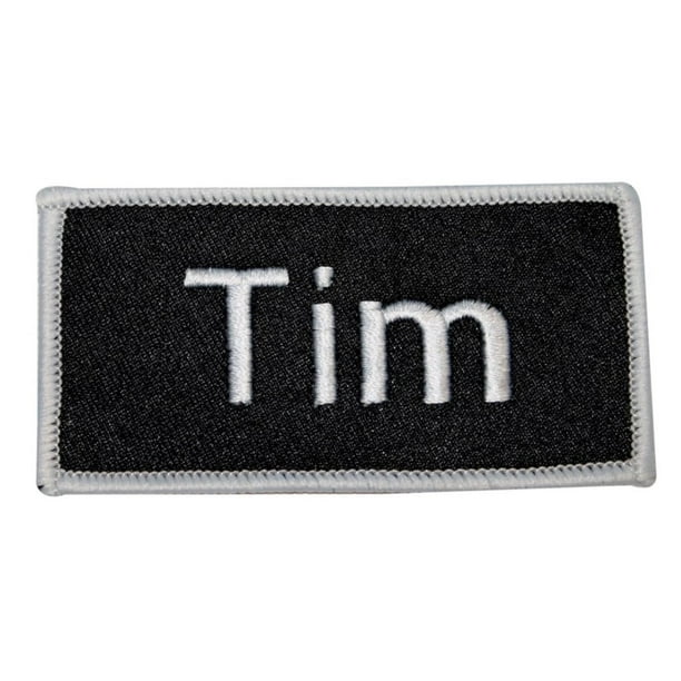 Tim Name Tag Patch Uniform ID Work Shirt Badge Embroidered Iron On ...