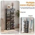 sexaoalx 7-Tier Double Row Shoe Rack, Tall Narrow Shoe Organizer for ...