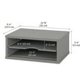 Ballucci File Organizer, 2-Tier Desk Paper Sorter Letter Tray ...