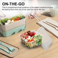Clear 4 Compartment Meal Prep 6" x 6" - Disposable Divided Bento Box ...