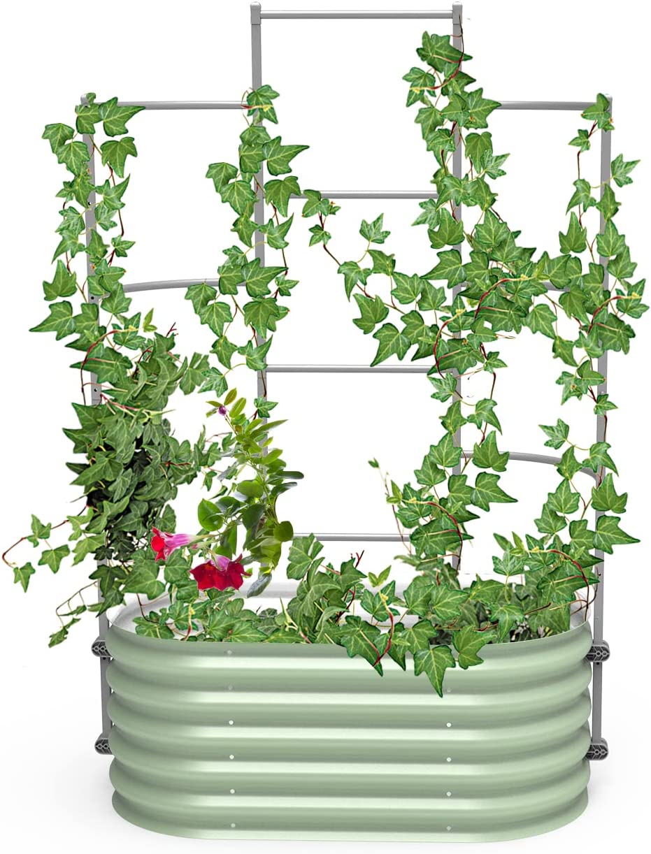 Vego Garden Modular Wall Trellis System, Triple Section 3.5' Long for 2 ...