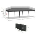 SalonMore 10x30 Heavy Duty Pop-Up Canopy Tent with 8 Waterproof ...
