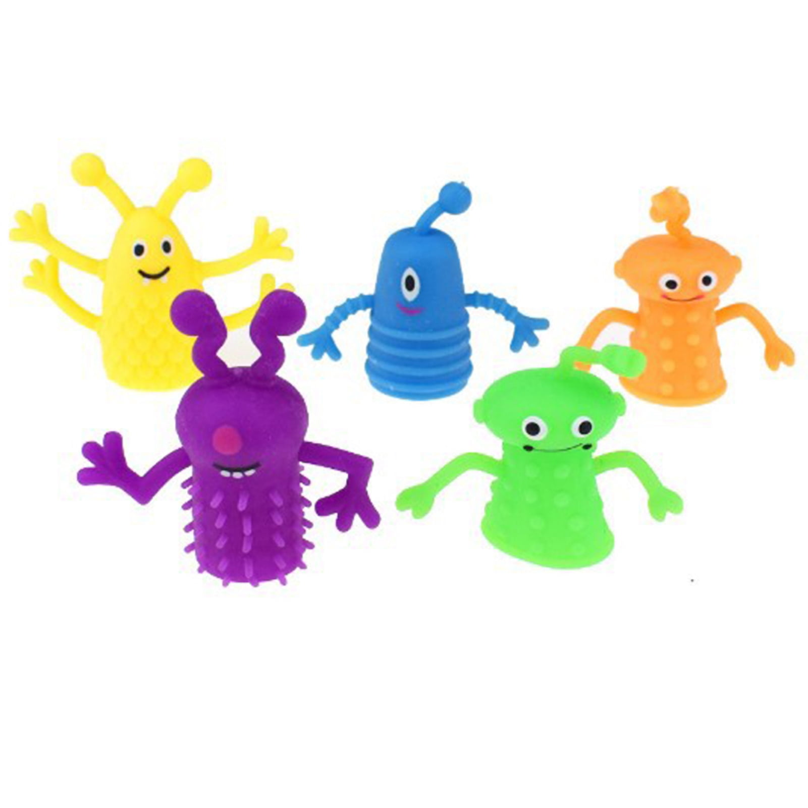 Click here for Ikemiter 4 Pcs Finger Puppets Soft Glue Cartoon Al... prices