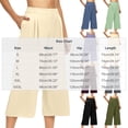 Cargo Caprisfor Women New Women's Wide Leg Capri Pants High Waist ...