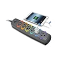 Smartsockets Color-Coded Strip Surge Protector, 6 Outlets, 7 Ft Cord ...