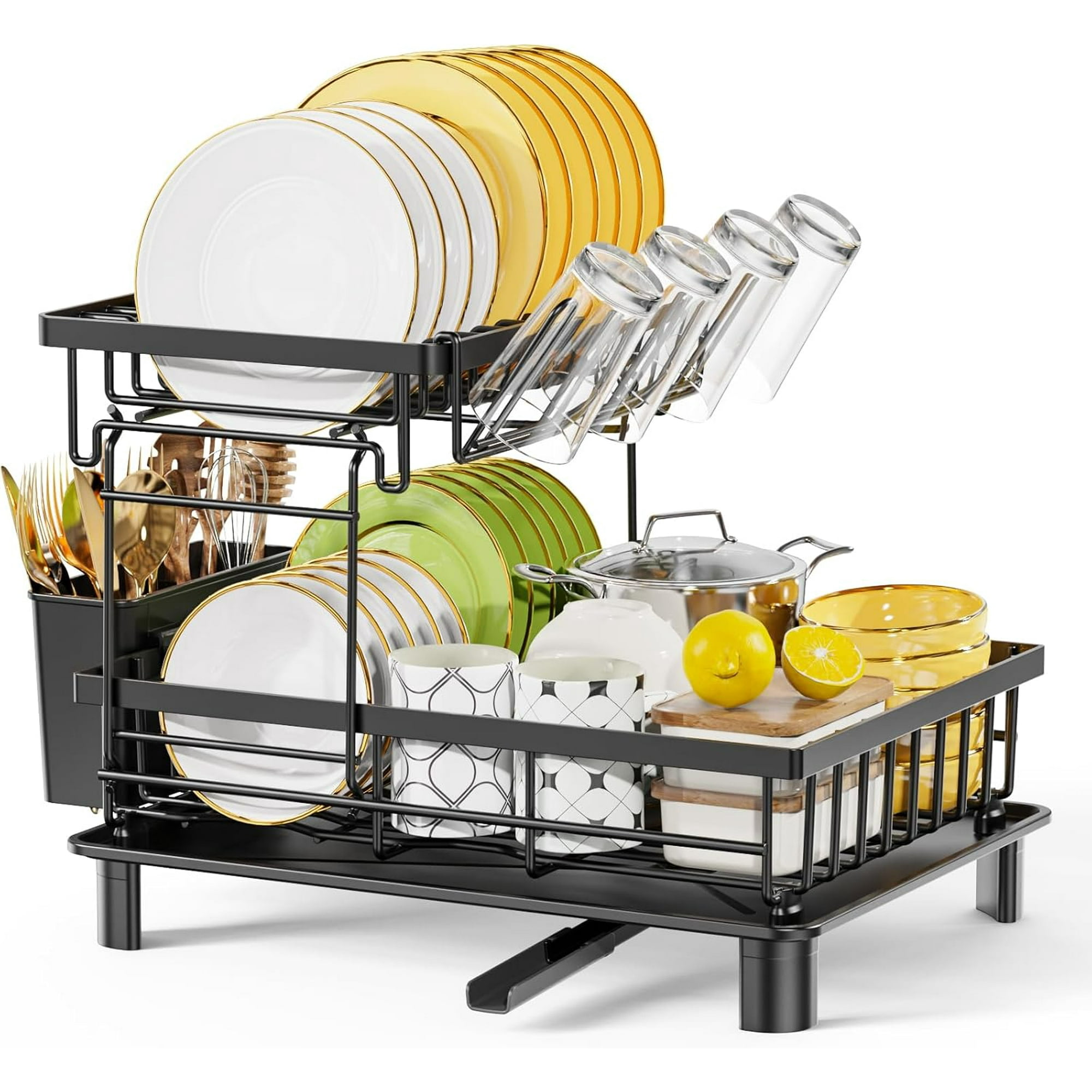 Click here for Siabc-Dish Drying Rack  2 Tier Dish Rack  Multifun... prices