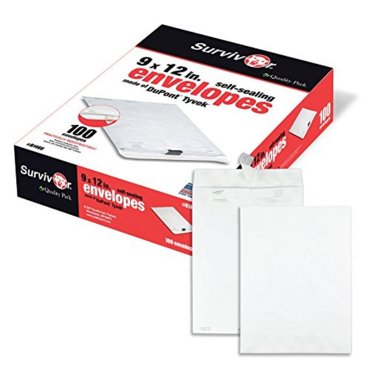 Survivor Tyvek USPS First Class Mailer, 10 x 13, White, 100/Box ...