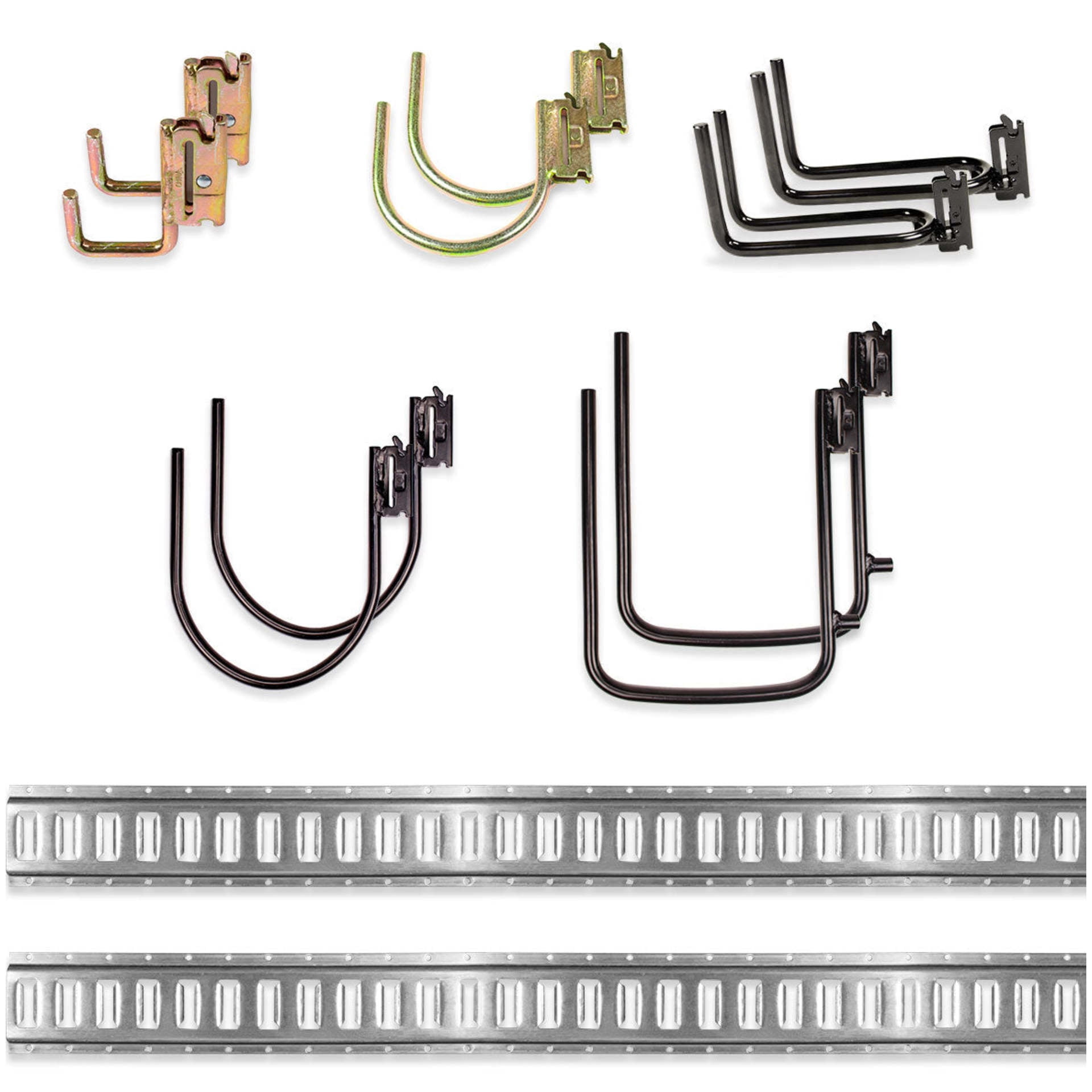 DC Cargo Mall E Track Organization Kit - 12 Pieces: 5 ft Galvanized E ...