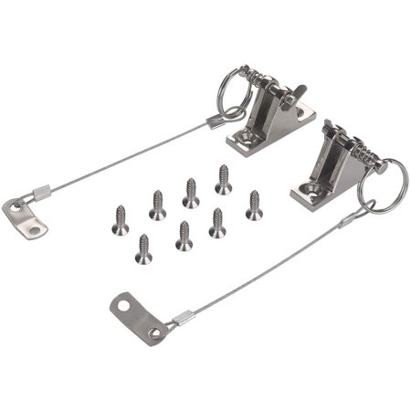 2 Pack Bimini Top 90°Deck Hinge with Quick Release Pin w/Drop Cam ...