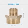 BESTYASH 2pcs Hose Quick Connect Fittings Golden Brass Hose Fitting for ...