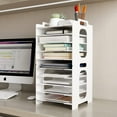 Natwind Paper Organizer for Desk 10 Tiers White File Holder Office ...
