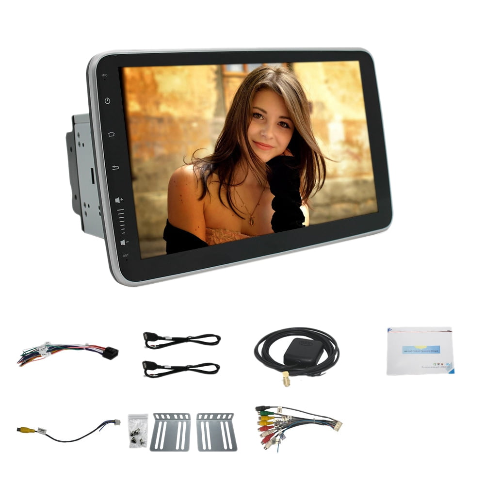 2 Din 10.1 Inch Rotating Screen Bluetooth Car FM Auto Radio GPS ...