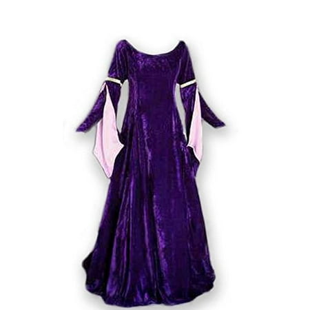 Artemisia Designs Medieval Velvet Dress with Satin Lined Arm Tippets ...
