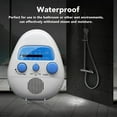 Xiop Am Fm Shower Radio Built In Speaker Waterproof Hanging Bathroom