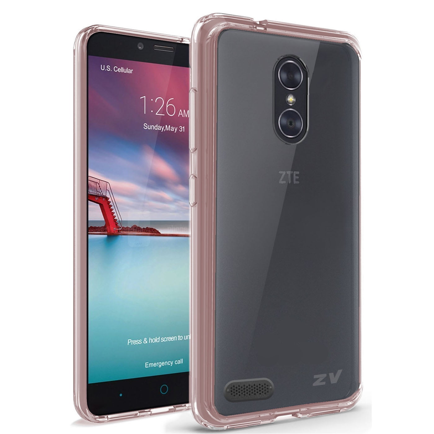 ZTE Zmax Pro Case, PC+TPU Cover - Thin and Lightweight with Heavy Duty ...