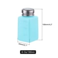 Uxcell 6 Oz/180ml Alcohol Push Down Pump Dispenser Bottle Press Blue ...