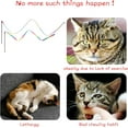 Cat Wand Toys Interactive Kitten Toys for Indoor Cats Colorful Teaser ...