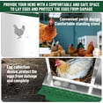Rugerasy Chicken Nesting Box,10 Compartment Metal Nesting Boxes for ...