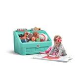 Step2 2-in-1 Mint Toy Storage Box & Art Lid Plastic Toddler Toy Chest ...