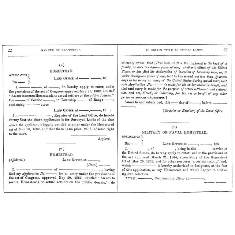 Homestead Act Poster