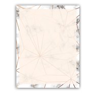 Pink Rose Border Stationery - Rose's Letterhead -8.5 x 11 inches - 60 ...