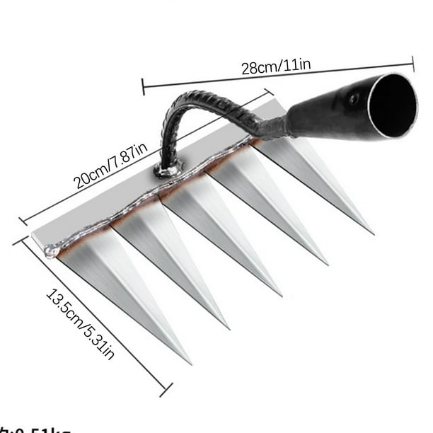 jovati Hoe Weeding Rake Farm Tools Hoe Weeding Hoe Rake Loose Nail Rake ...