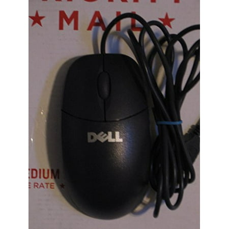 Dell Genuine YH958 Black 2-Button USB Corded Ball Mouse with Scroll ...