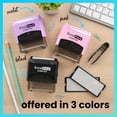 Self-Inking DIY Custom Rubber Stamp Kit - Personalized Stamper for ...
