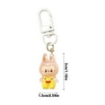 Hgesaa Cute Keychain POPMART LABUBU Keychain Cute Macaron Plush Plush ...