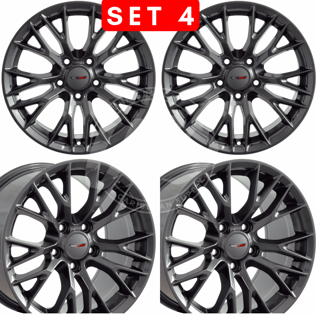NEW 18 inch x 8.5 Alloy Wheels Rims Compatible with Corvette 5 lug ...