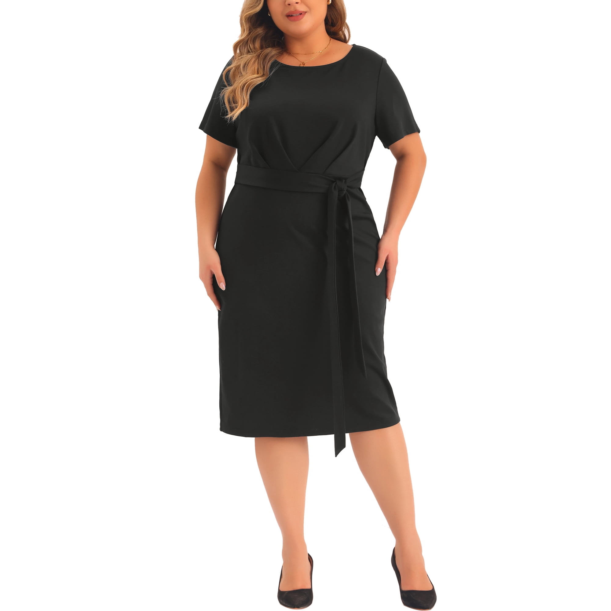Click here for Agnes Orinda Plus Size Dress For Women Round Neck... prices
