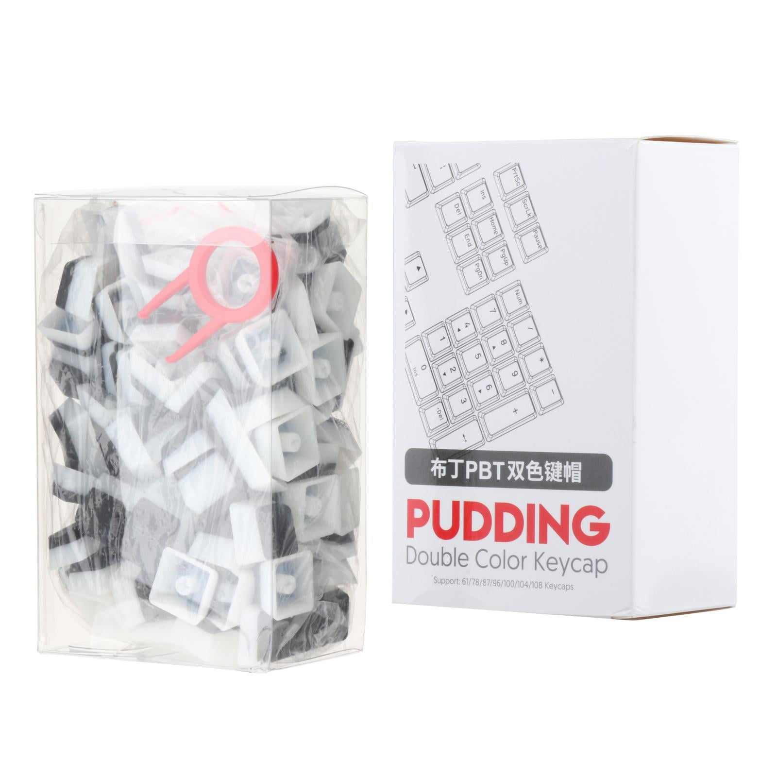 Pudding Keycap Set for Mechanical Keyboard RGB PC Gaming Black ...