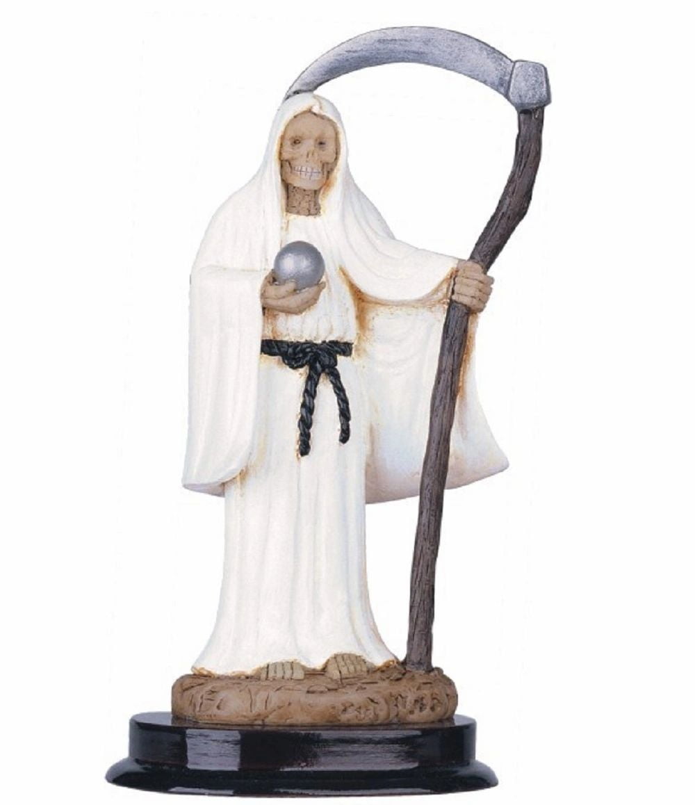 FC Design 5"H White Santa Muerte Holding Scythe Statue Our Lady of the ...