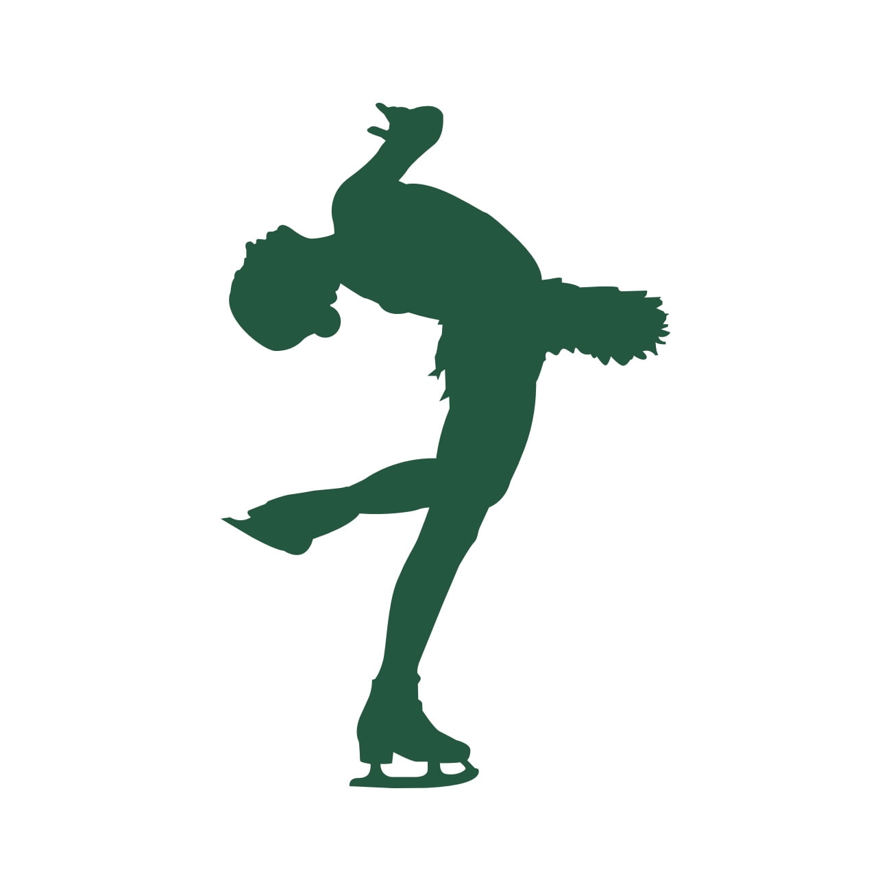 Figure Skater Sticker Decal Die Cut - Self Adhesive Vinyl ...