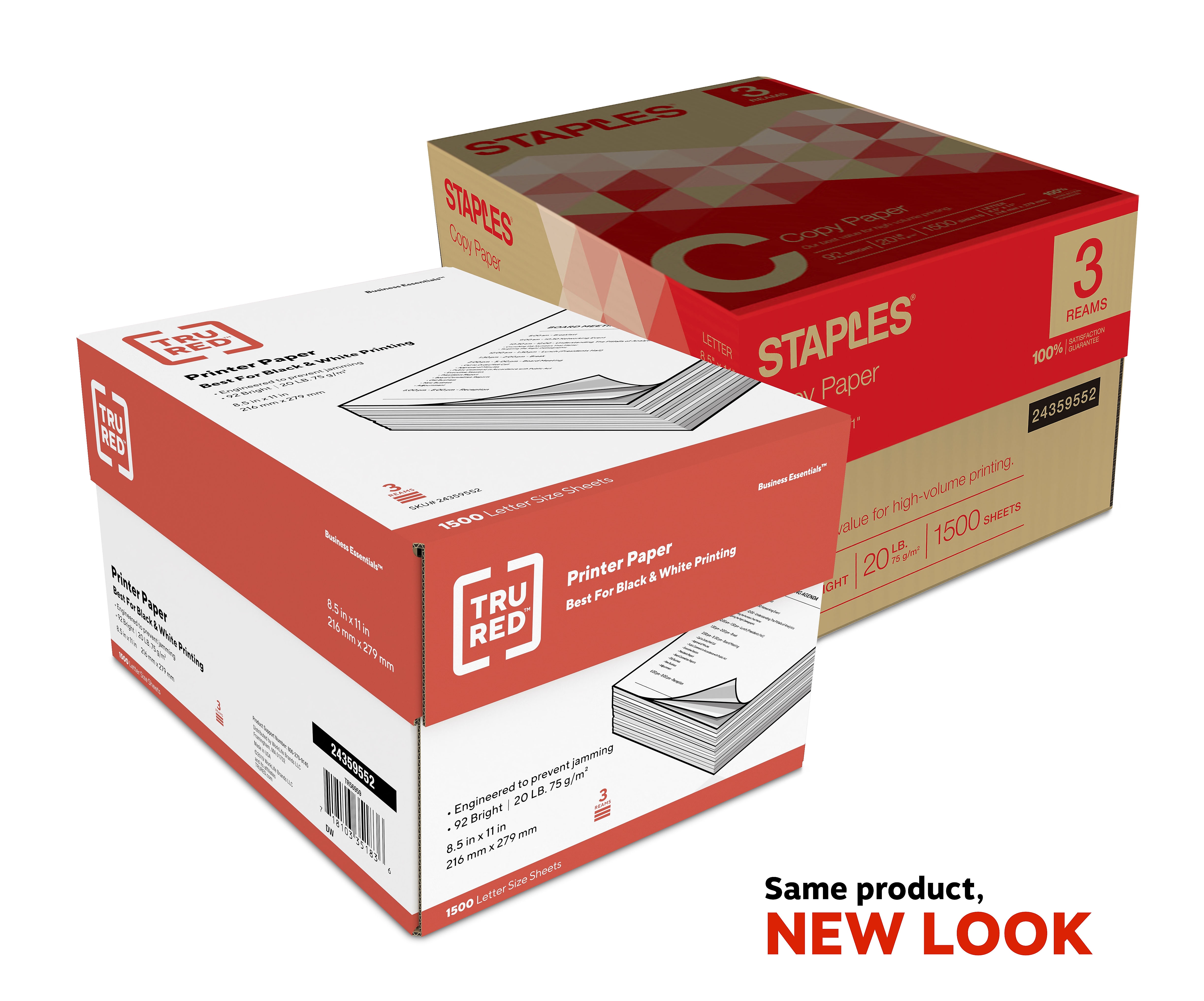 TRU RED 8 5 X 11 Printer Paper 20 Lbs 92 54052 TR56959 Walmart