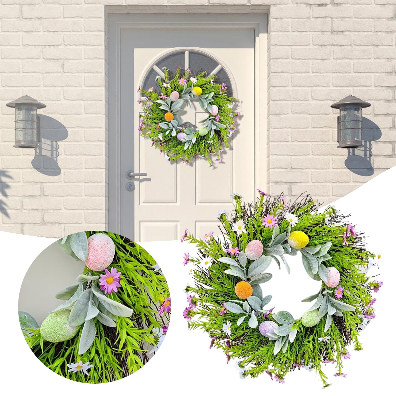 Click here for Chenjiaaa Easter Wreath Decoration Leaf Vines Garl... prices