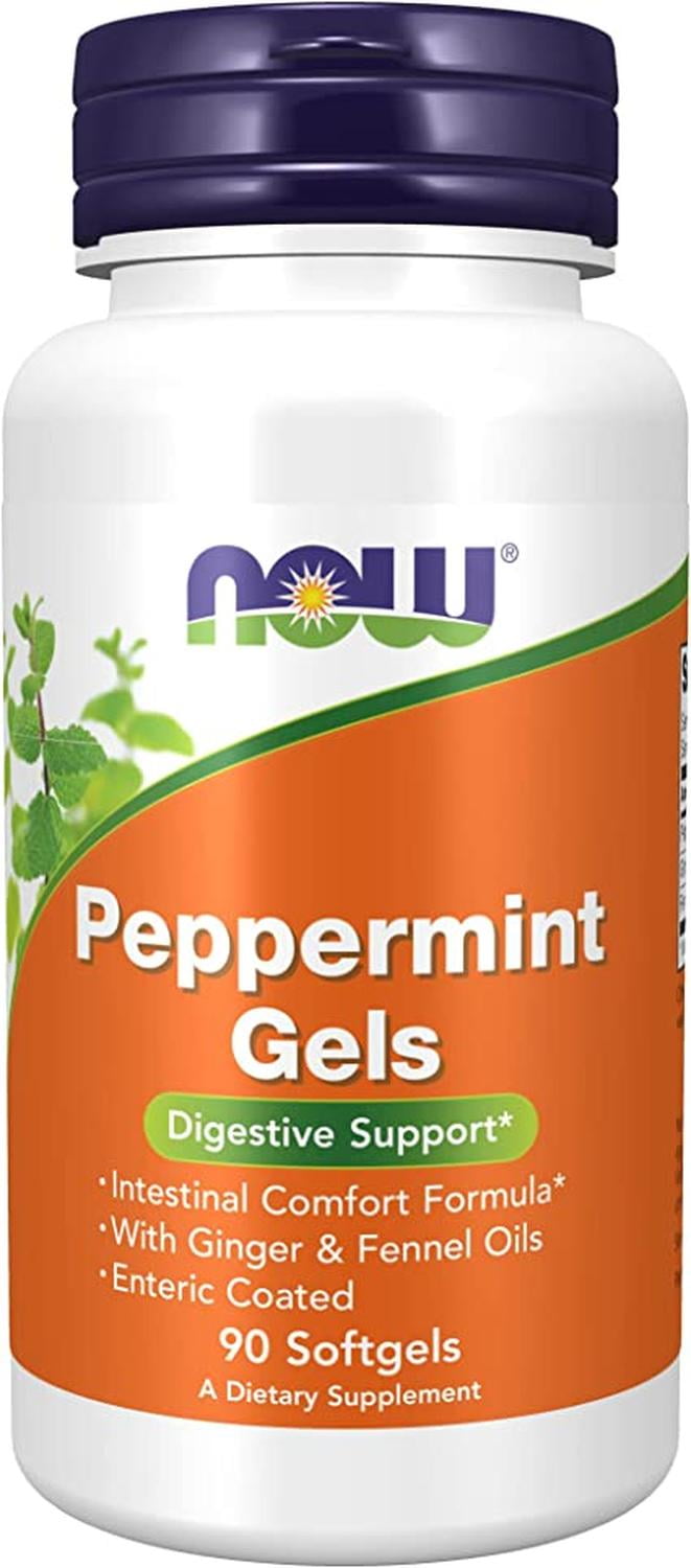 Cápsulas de menta NOW Peppermint Gels 90 softgels NOW Peppermint Gels ...