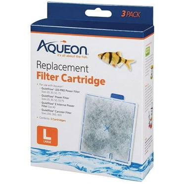 Aqueon Dual-Sided Replacement Filter Cartridges Large with Extra Carbon ...